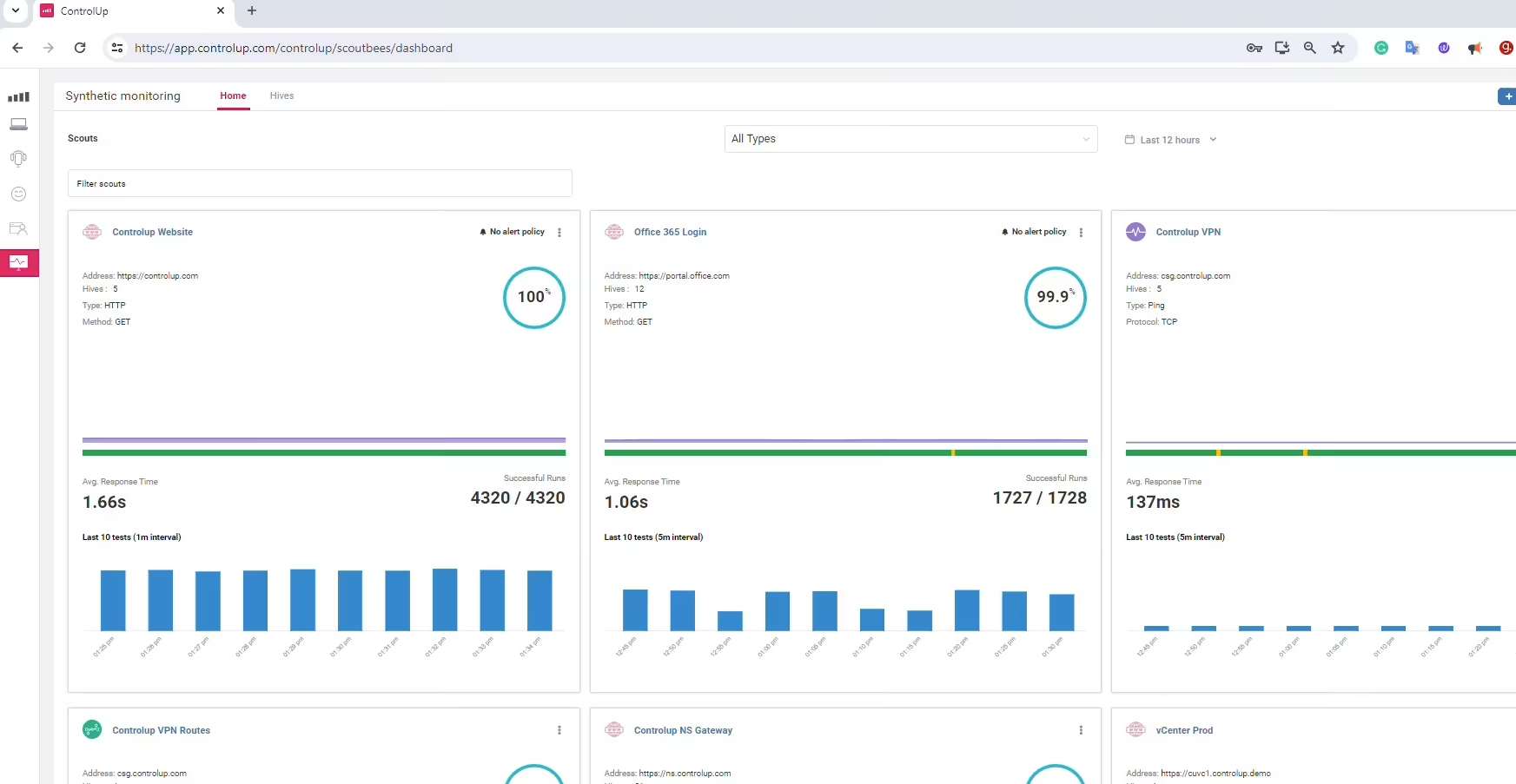Synthetic Monitoring UI - ControlUp Academy